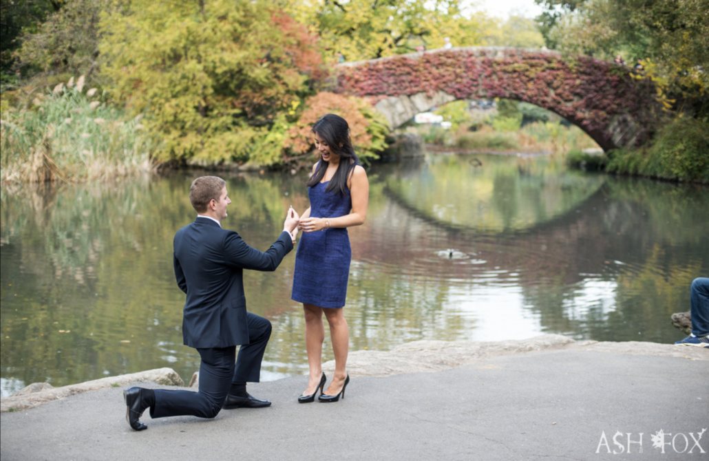 Surprise Proposal Photography Central Park - Ash Fox PhotographyAF